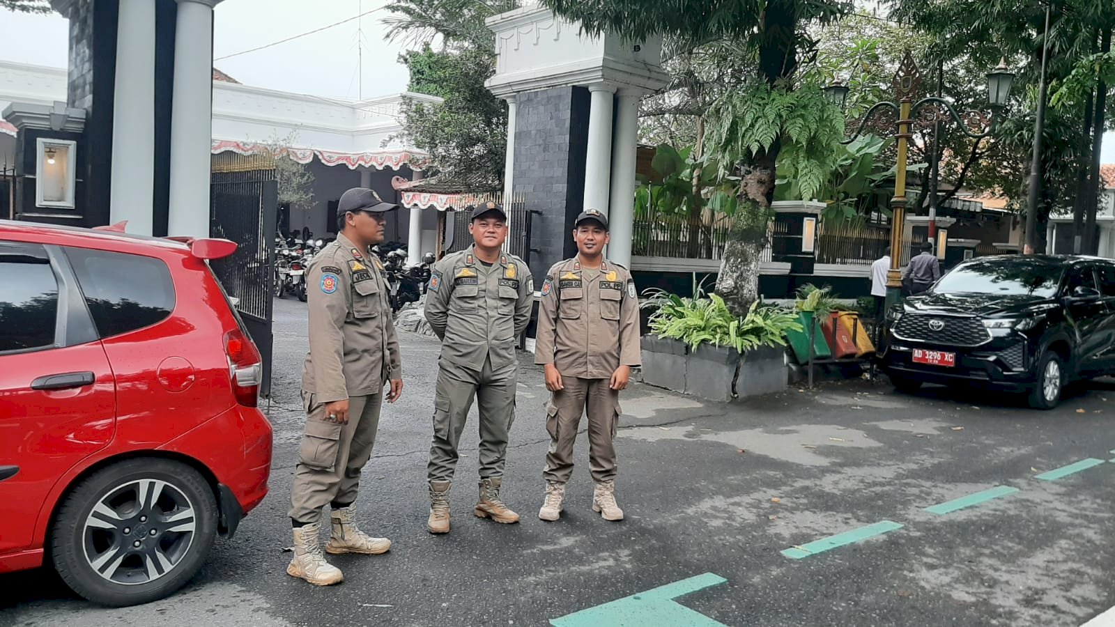 Pengamanan Silaturahmi Bersama Bupati dan Wakil Bupati Klaten - Satpolpp Kabupaten Klaten